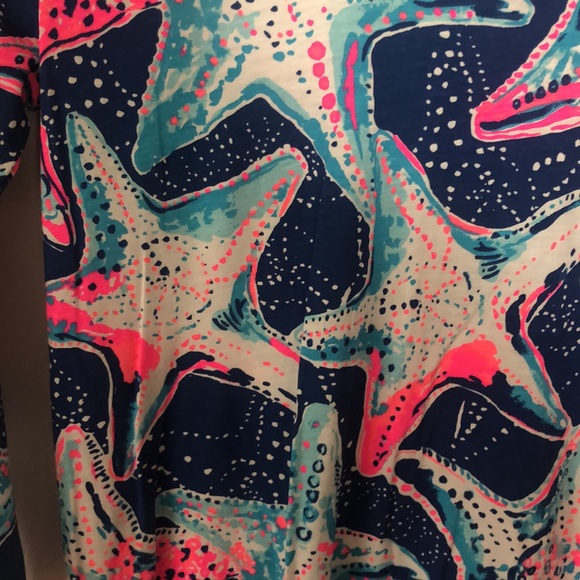 Lilly Pulitzer | Dresses | Lilly Pulitzer Starfish Print Cotton Dress ...